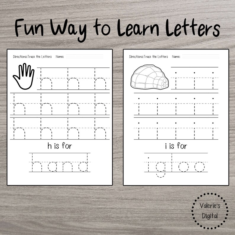 26 Alphabet Worksheets Lowercase, Trace the Letter, Preschool ...