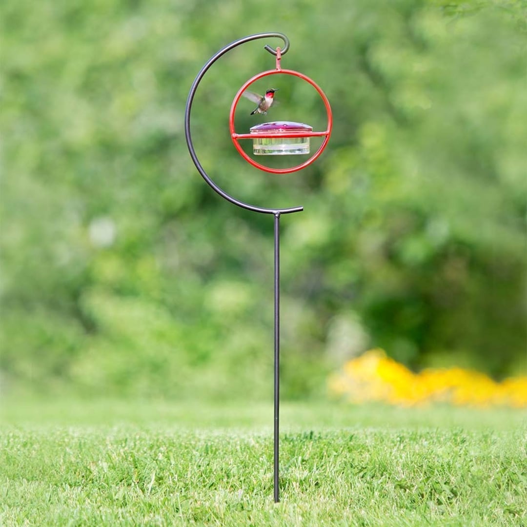 Mosaic Birds Garden Bird Feeder Stake, Metal Stake for Hanging Bird ...