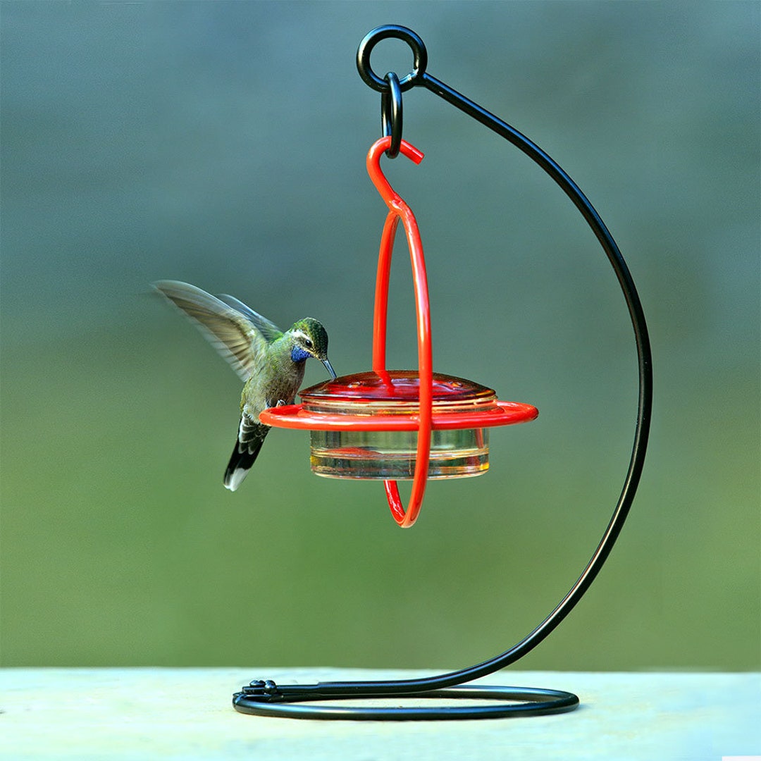 Mosaic Birds Hummble Easy Hook Tabletop Stand | Glass Hummingbird ...
