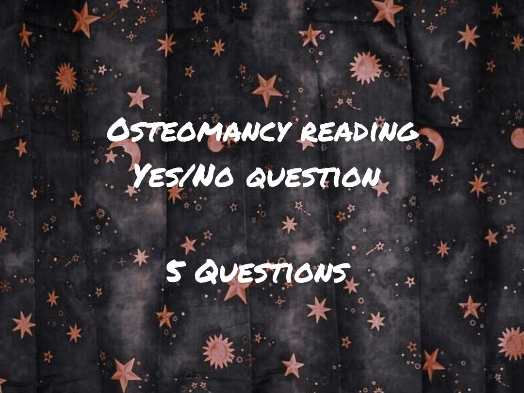 Osteomancy Bone Divination Reading 5 Questions - Etsy