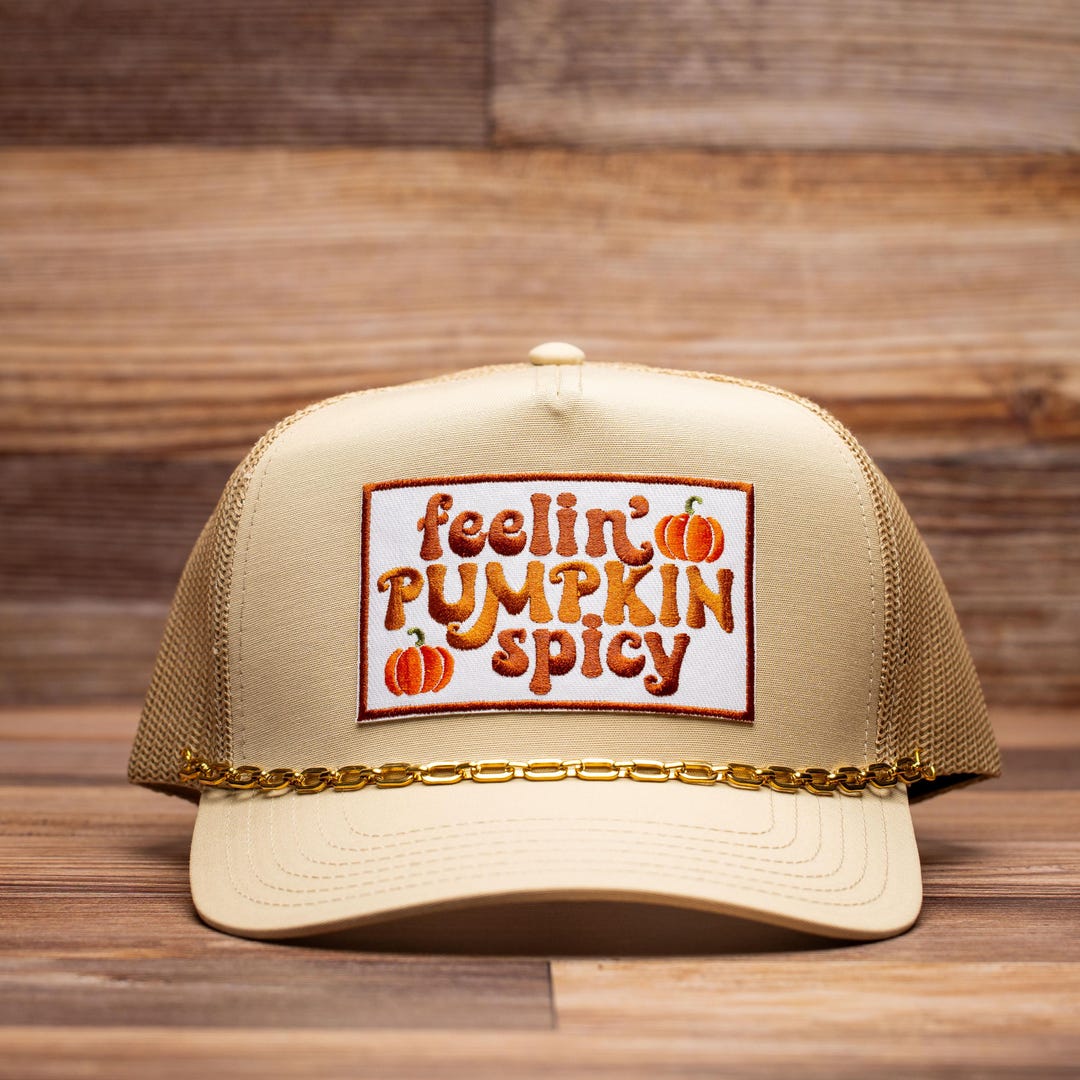Feelin Pumpkin Spicy Trucker Hat - Etsy