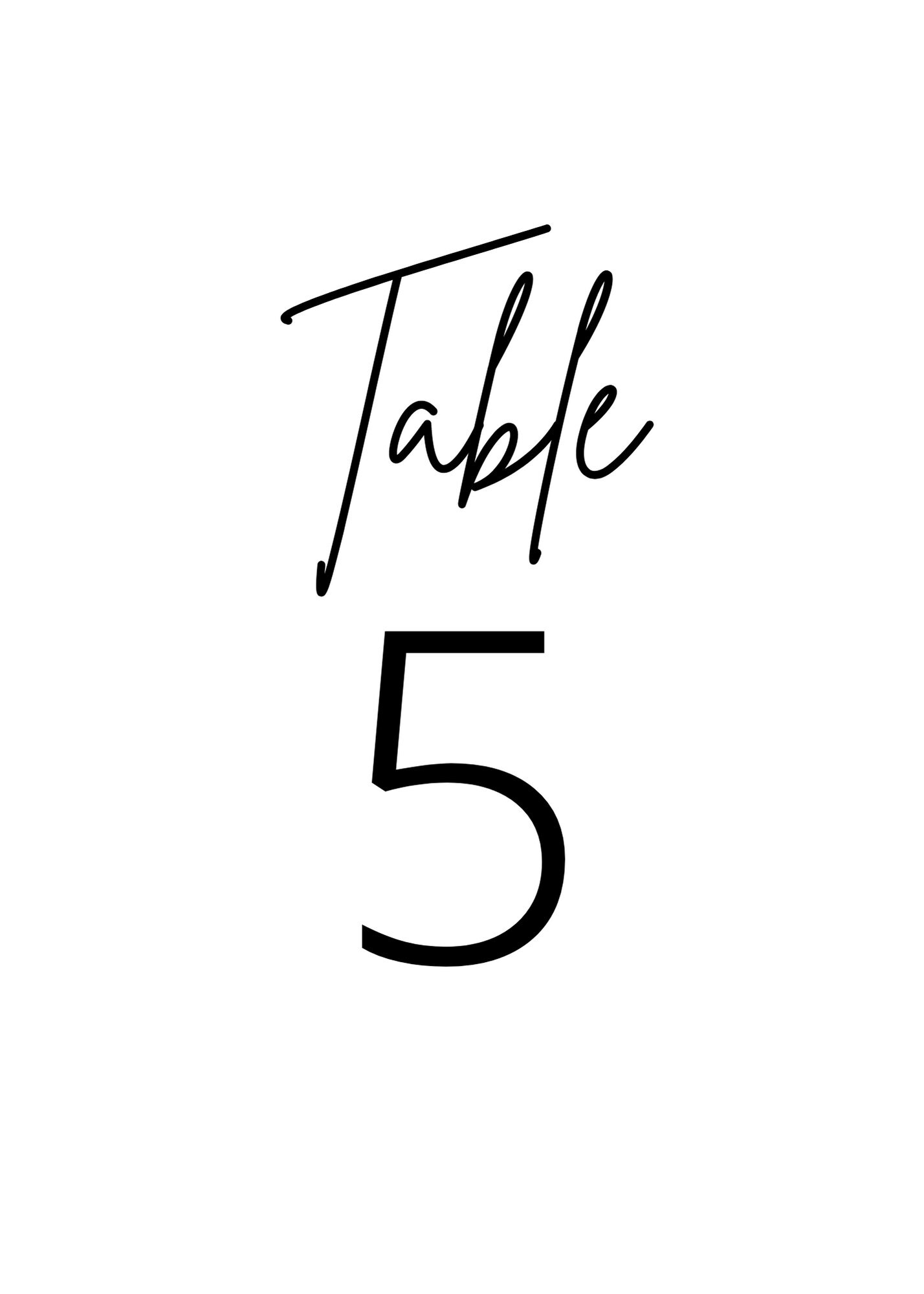 Table Numbers Printable, Table Numbers, Wedding Table Numbers ...
