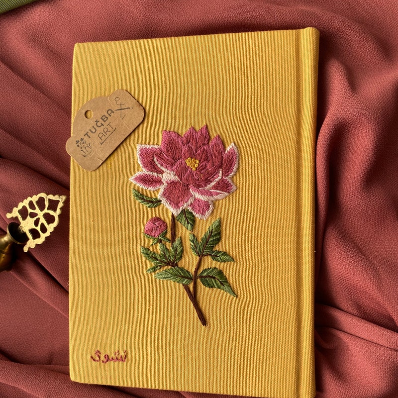 Embroidered Notebook - Etsy