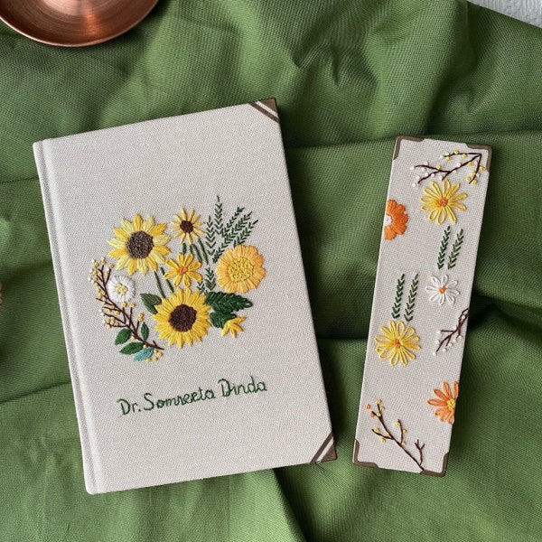 Embroidered Notebook - Etsy