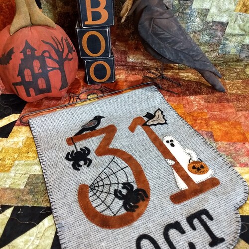 Spooky Halloween Wool Applique PATTERN PLP159 - Etsy