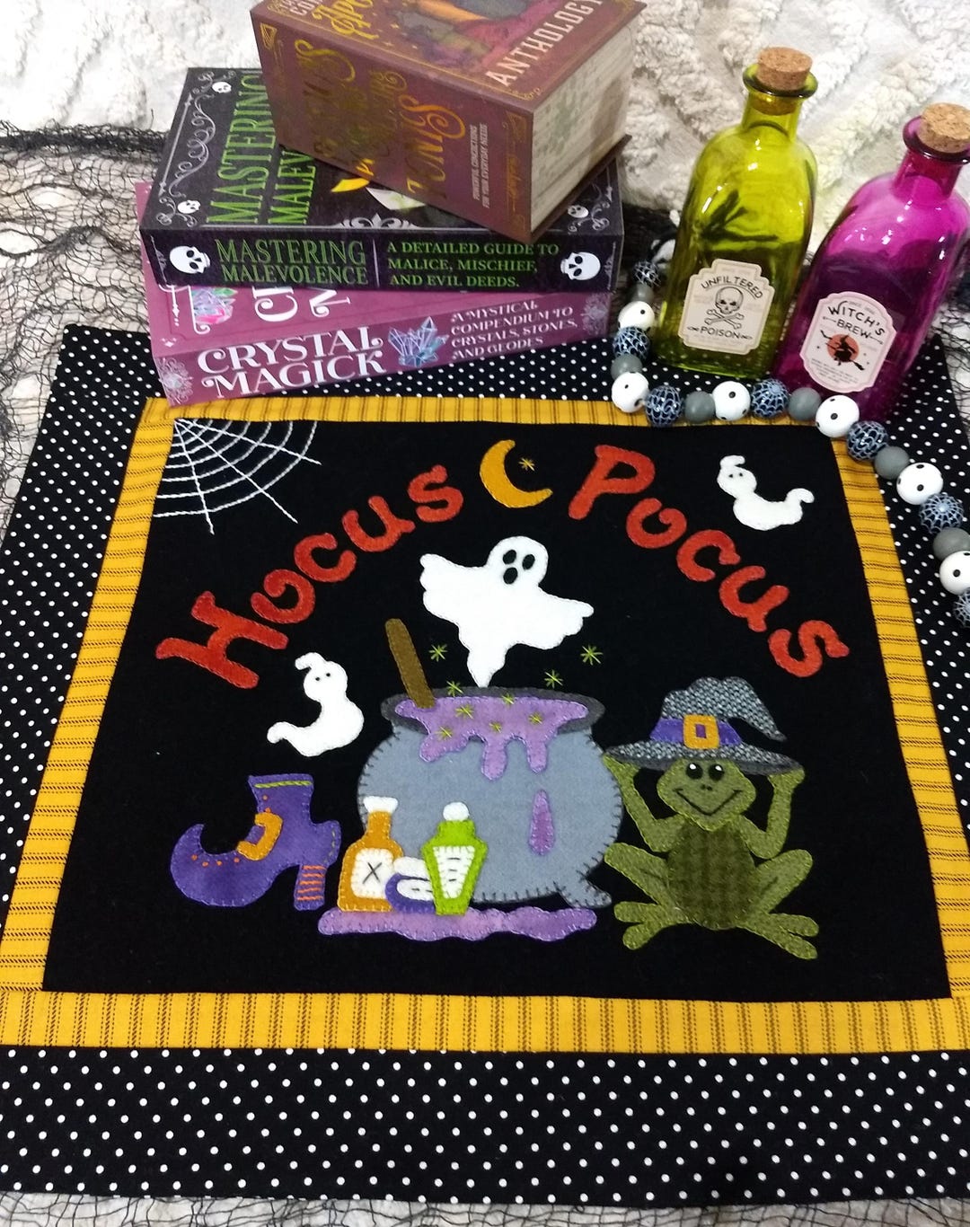 Hocus Pocus Mat / Wool Applique - DIGITAL PATTERN - Etsy