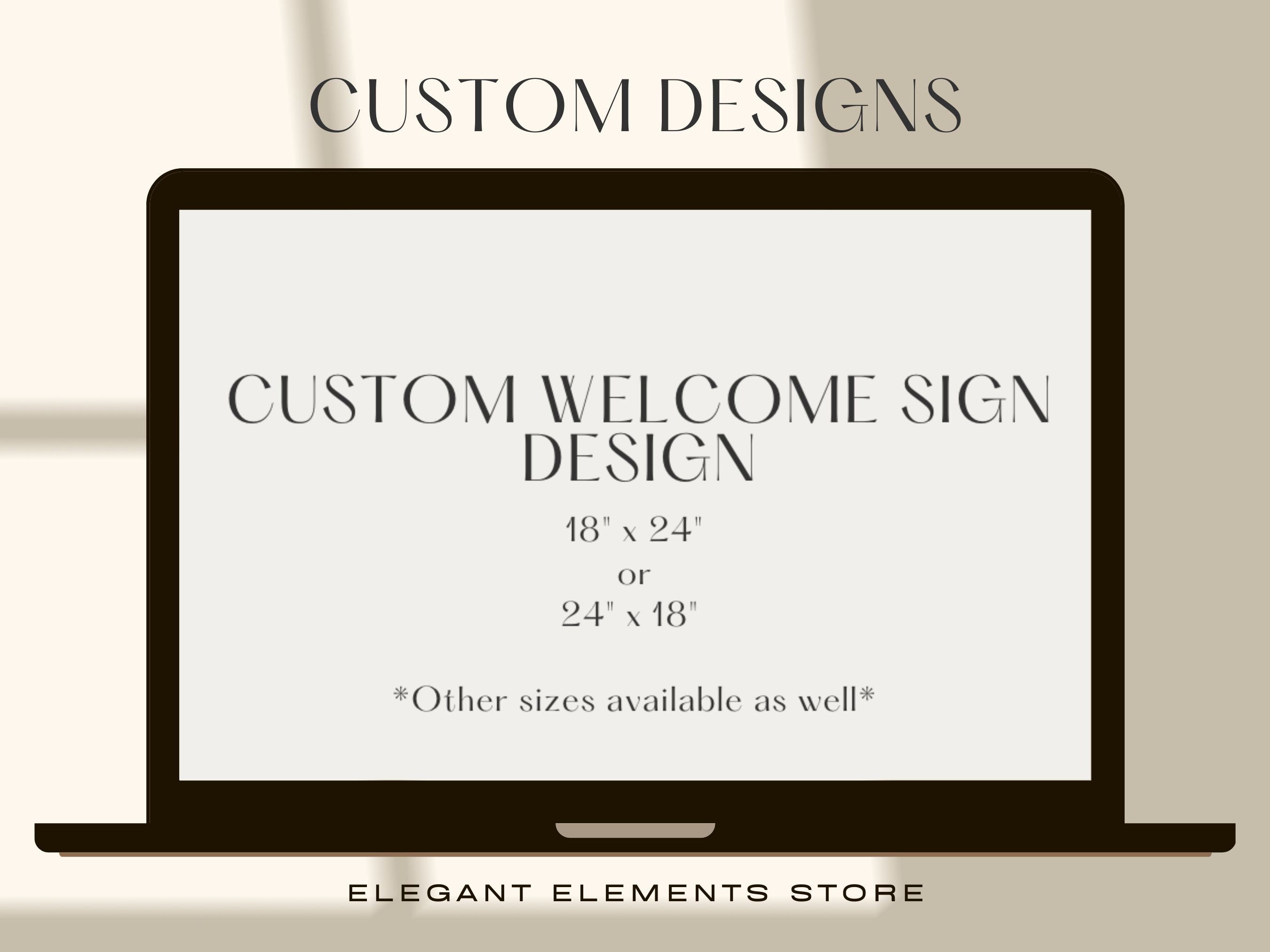 DIGITAL FILE Custom Welcome Sign Design Custom Welcome Sign Welcome ...