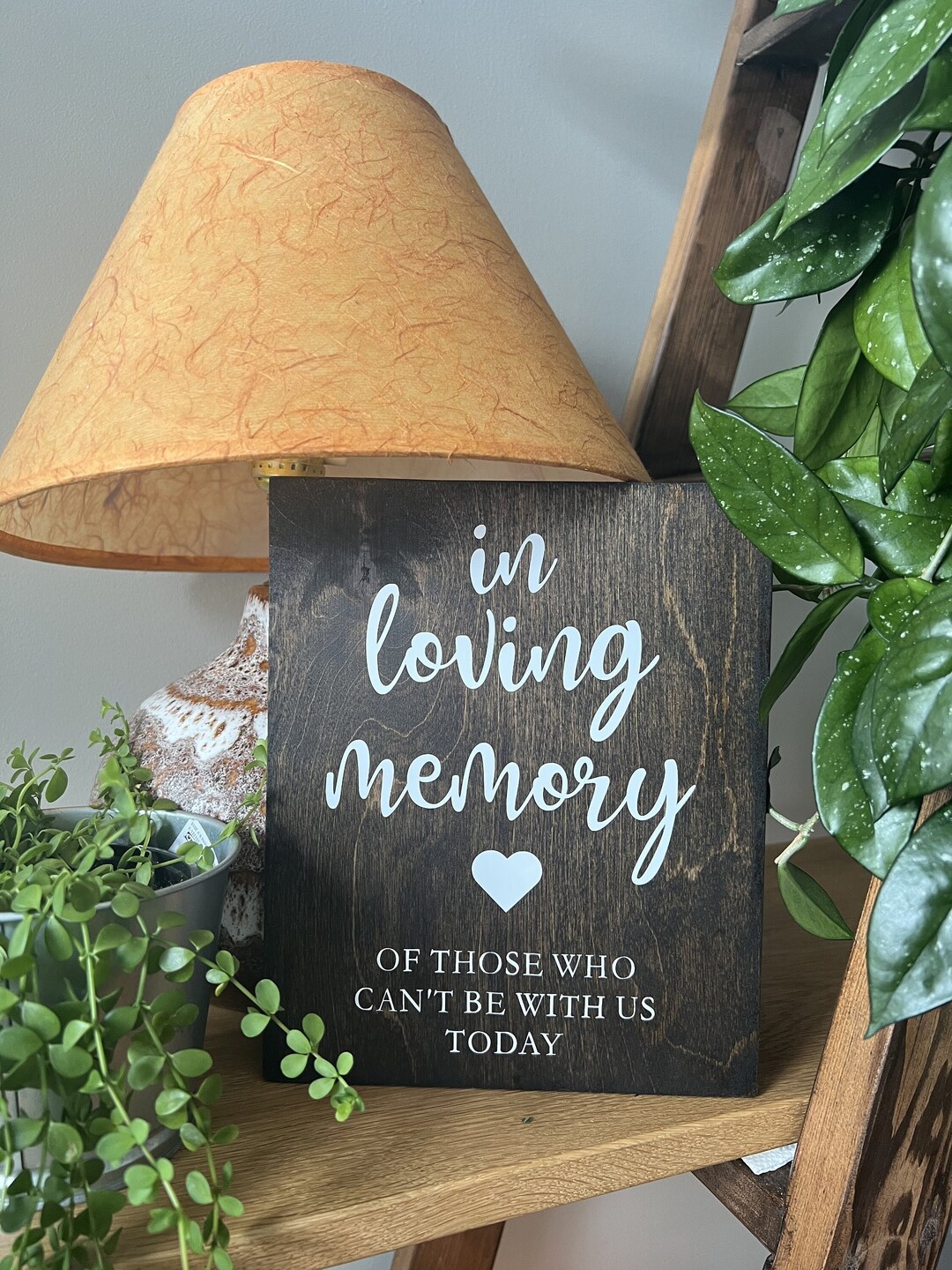 In Loving Memory Memorial Sign Wooden & Rustic Wedding Decor Wedding ...