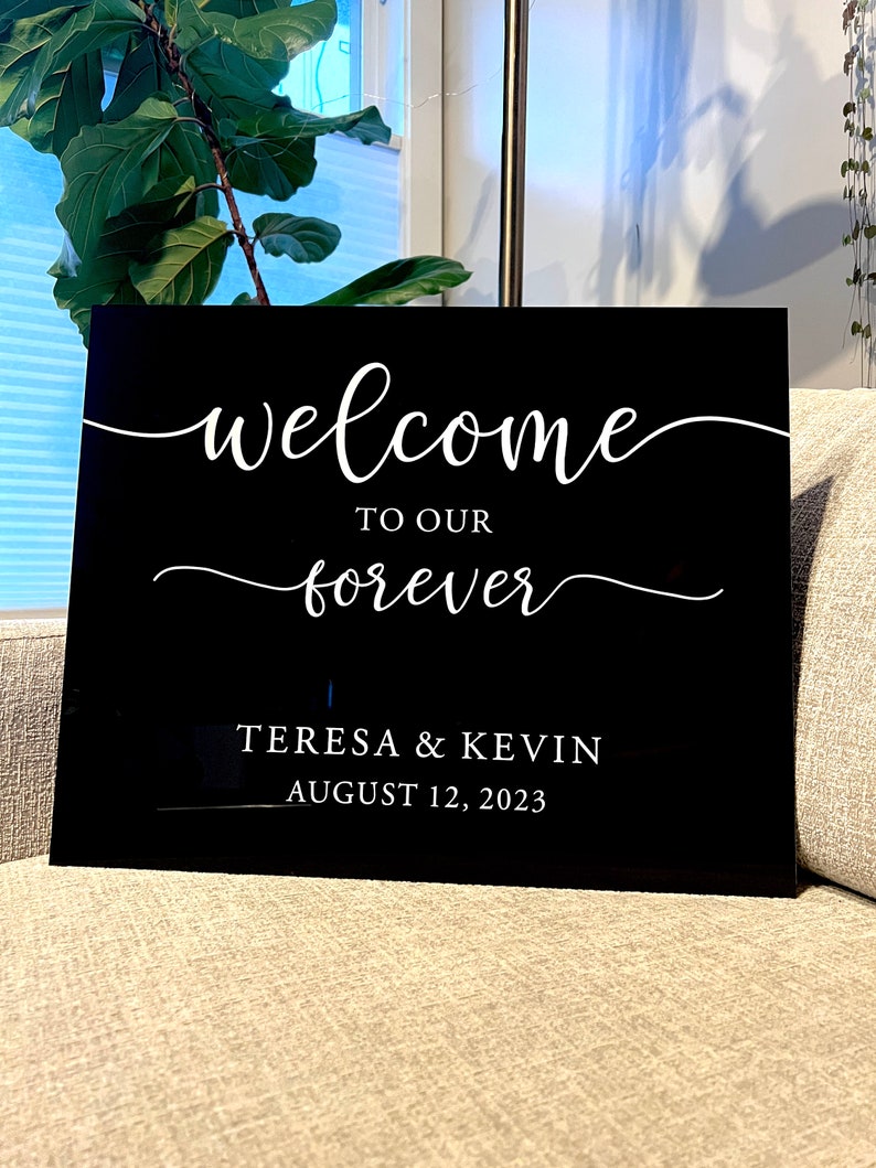 Welcome to Our Forever Wedding Welcome Sign Wedding & Event Signage ...