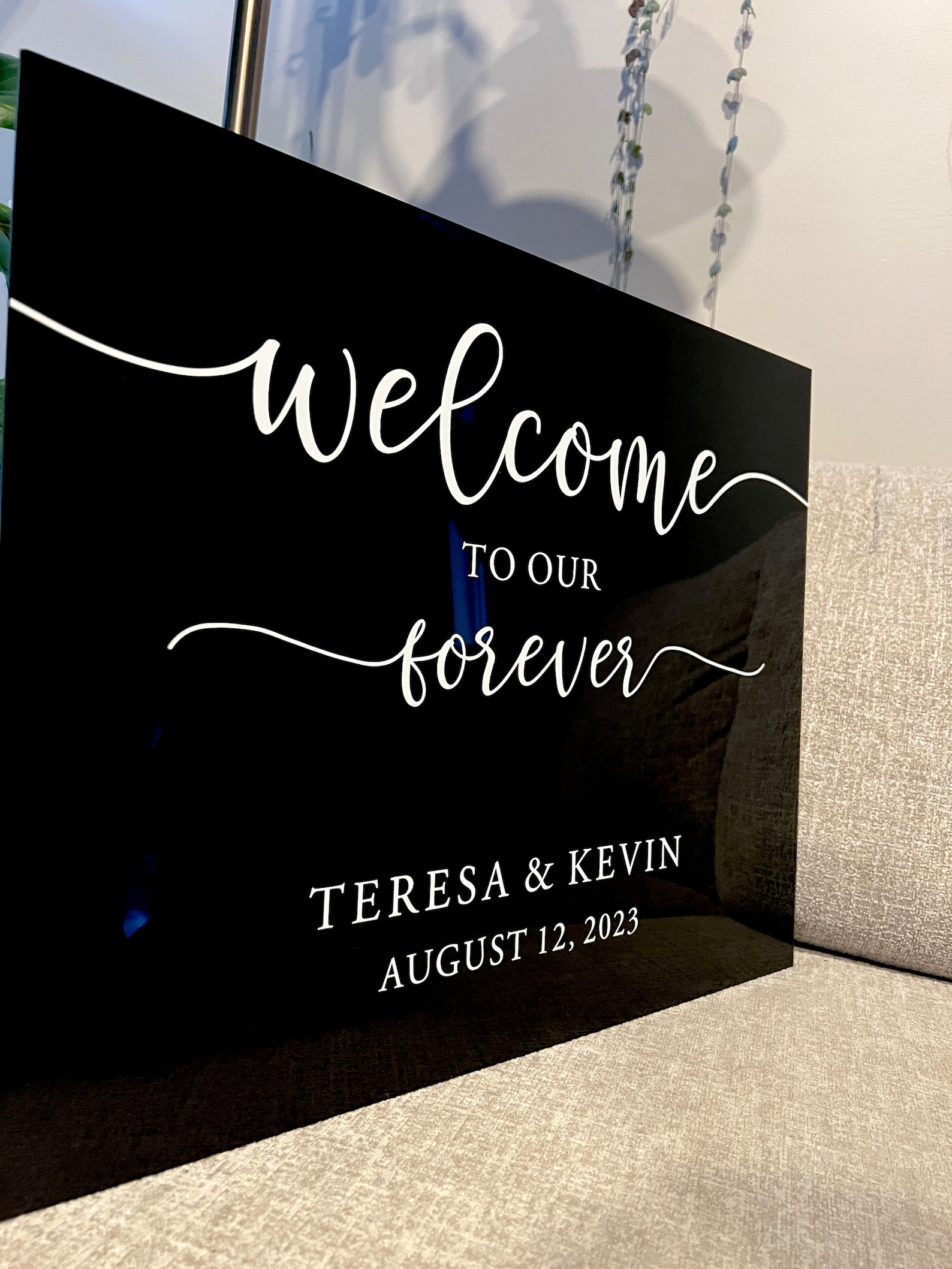 Welcome to Our Forever Wedding Welcome Sign Wedding & Event Signage ...