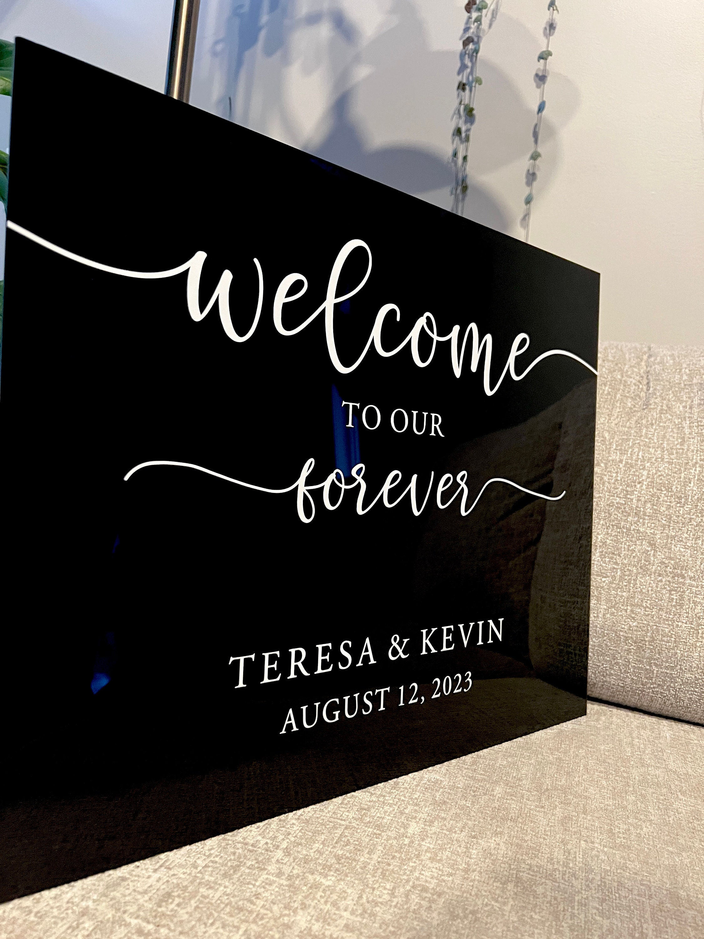 Welcome to Our Forever Wedding Welcome Sign Wedding & Event Signage ...