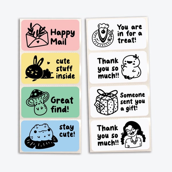 Cutie Pie Thank You Stickers - Etsy
