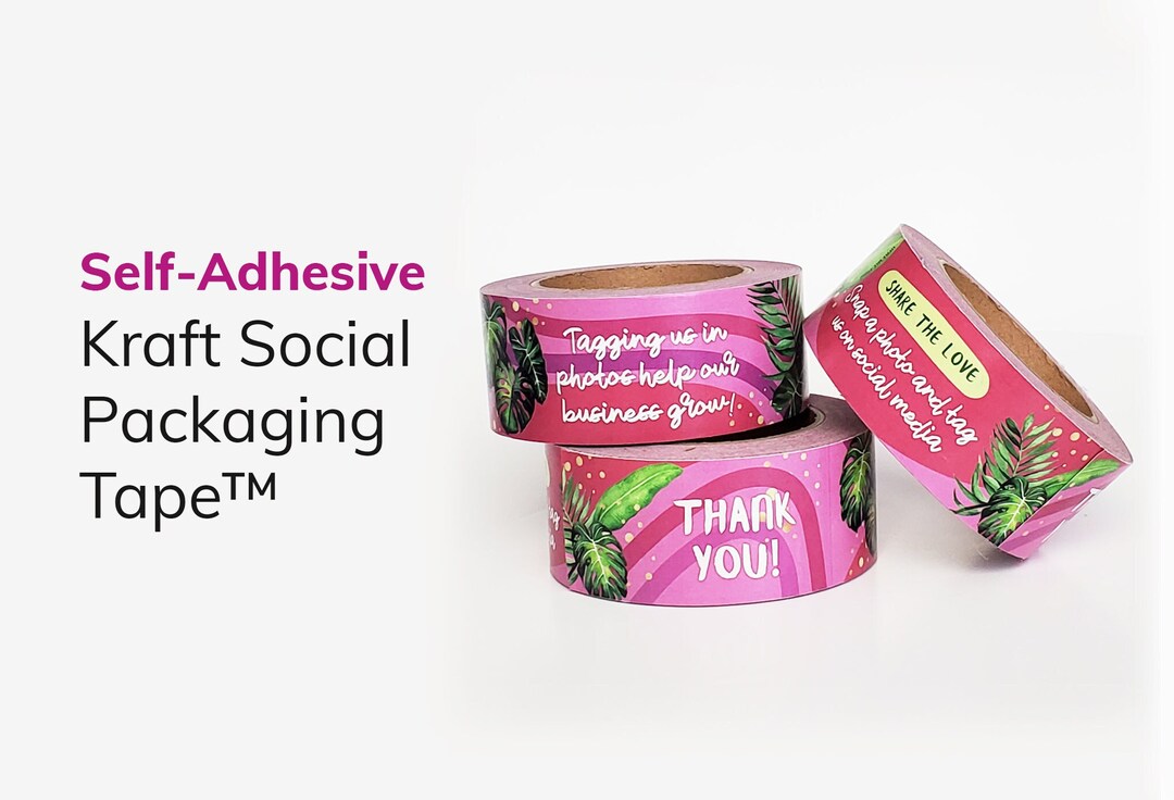 All Natural Self-adhesive Printed Paper Packaging Tape Heavy - Etsy