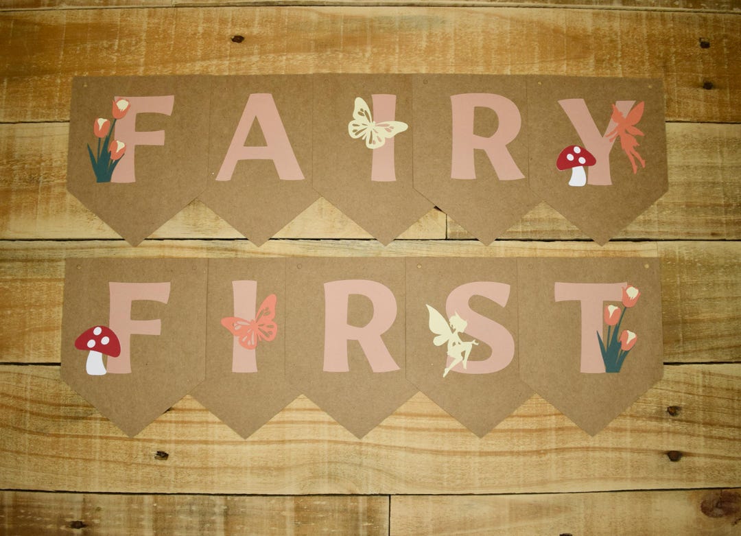 Fairy Garden Birthday Banner | Fairy First Birthday Banner | Fairy ...