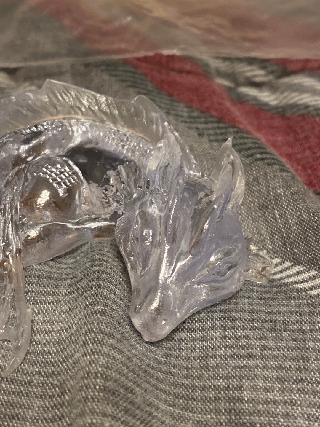Transparent UV Resin Dragon Statue - Etsy