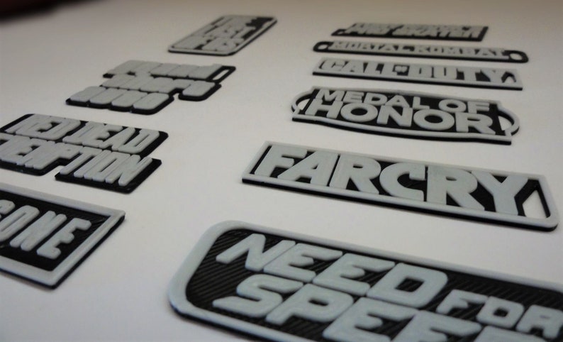 3D Printed Video Game Key Chains - Etsy