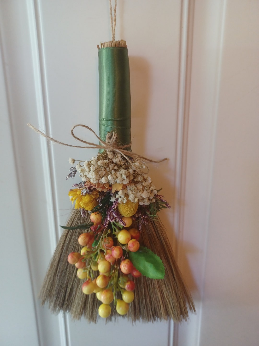 Beautiful Besom Brooms, Floral and Crystal Handbrooms, Various Sizes ...