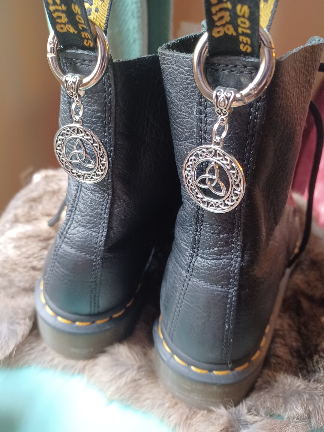 Trinity Knot Celtic Doc Marten Boot Charms, Pentagram Shoe Jewelry ...