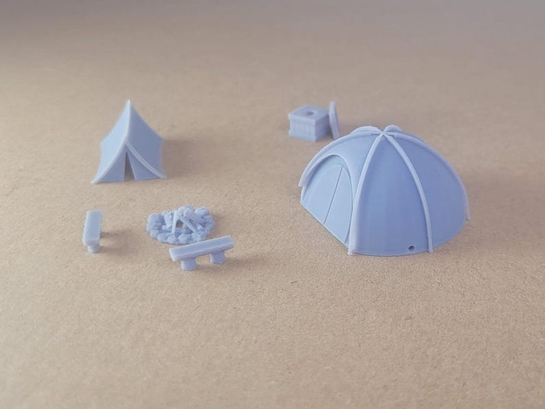 HO Scale Campsite for Model Train Layout - Etsy Canada