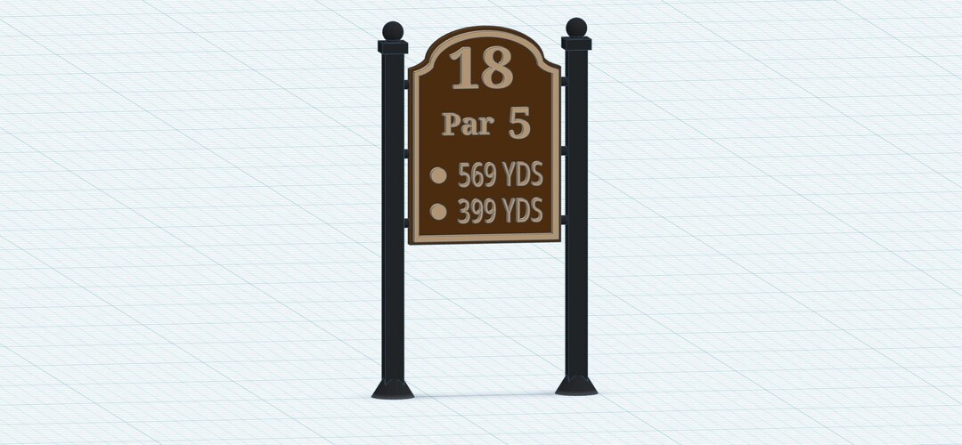 HO Scale Golf Hole Par Signs for Model Train Layout - Etsy