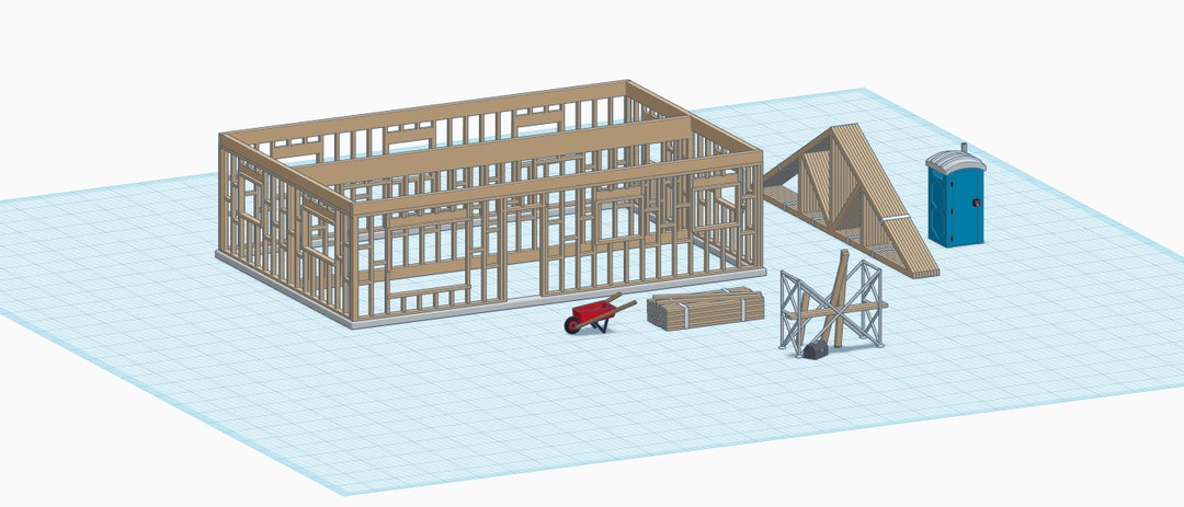HO Scale Construction Site for Model Train Layout - Etsy
