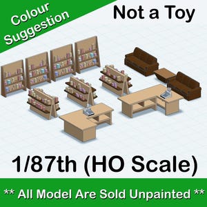 HO Scale Retail Store Furnishings for Model Train Layout - Etsy