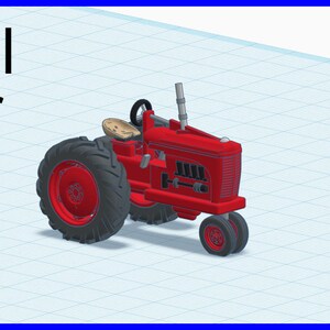 HO Scale Farmall Tractor for Model Train Layout - Etsy
