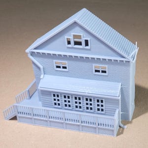 HO Scale - #2 Station Street - 1" Thick Background House for Model ...