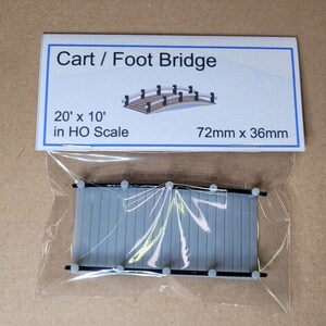 HO Scale Golf Cart / Foot Bridge for Model Train Layout - Etsy