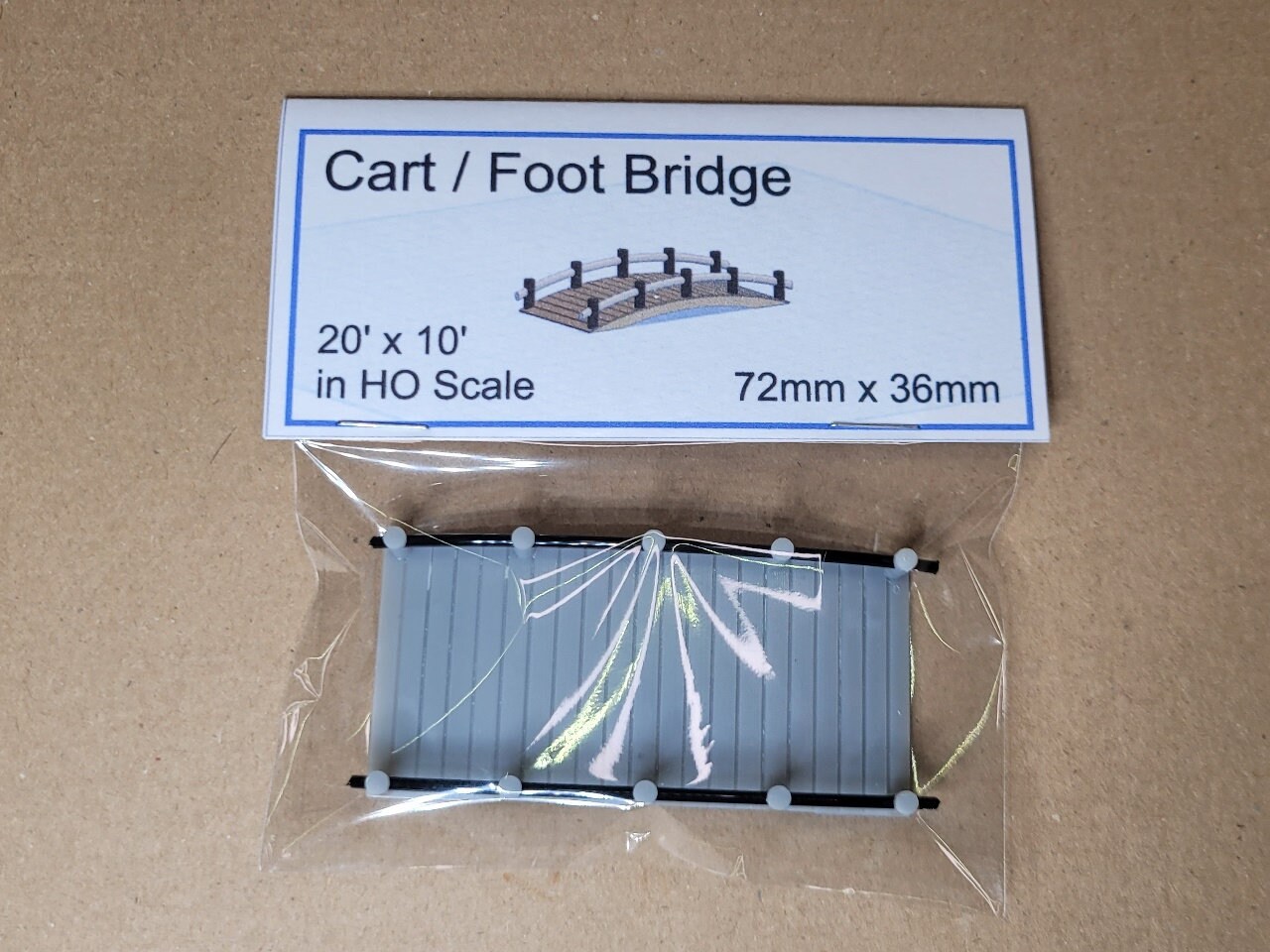 HO Scale Golf Cart / Foot Bridge for Model Train Layout - Etsy UK