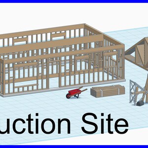 HO Scale Construction Site for Model Train Layout - Etsy