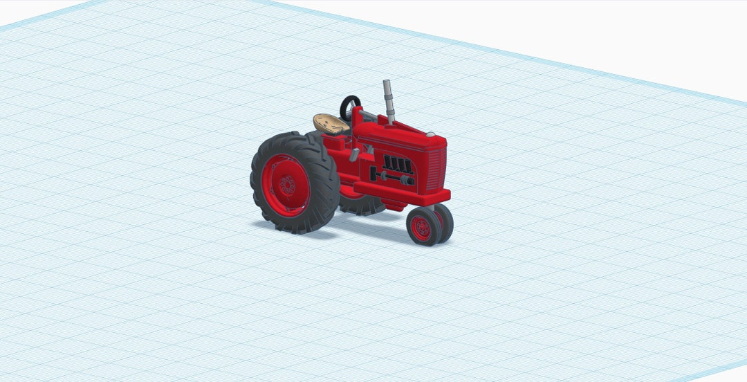HO Scale Farmall Tractor for Model Train Layout - Etsy