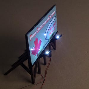 HO Scale Lighted Billboard Sign for Model Train Layout - Etsy Australia