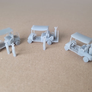 HO Scale Golf Carts and Bags for Model Train Layout - Etsy