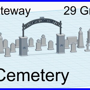 N Scale Cemetery for Model Train Layout - Etsy