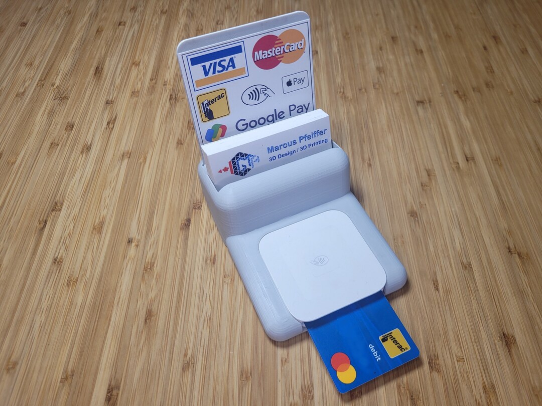 POS Stand for Square Reader and Business Cards - Etsy