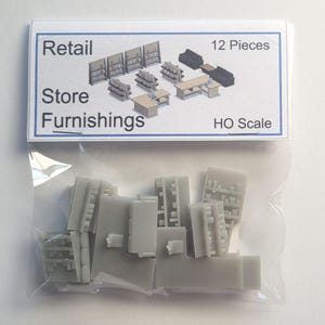 HO Scale Retail Store Furnishings for Model Train Layout - Etsy