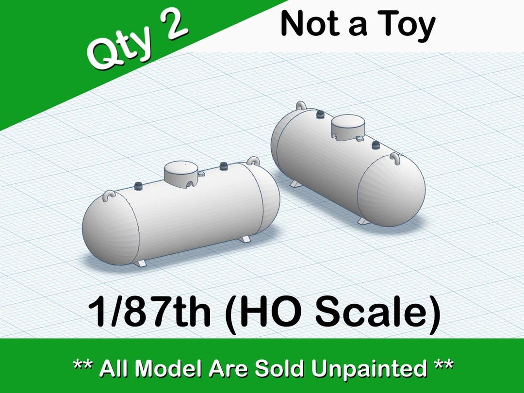 HO Scale Residential Propane Tanks for Model Train Layout (qty 2) - Etsy
