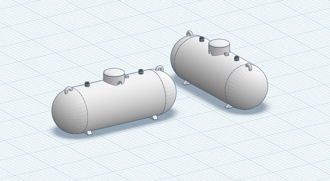 HO Scale Residential Propane Tanks for Model Train Layout qty 2 - Etsy