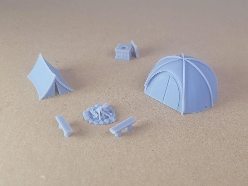 HO Scale Campsite for Model Train Layout - Etsy Canada