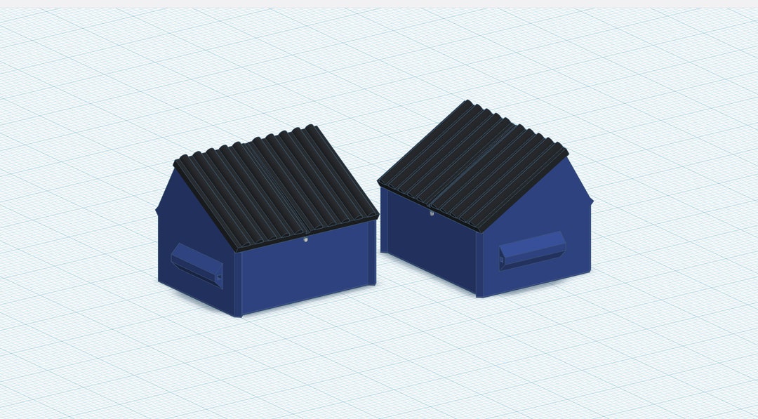 HO Scale Garbage Dumpster for Model Train Layout qty 2 - Etsy