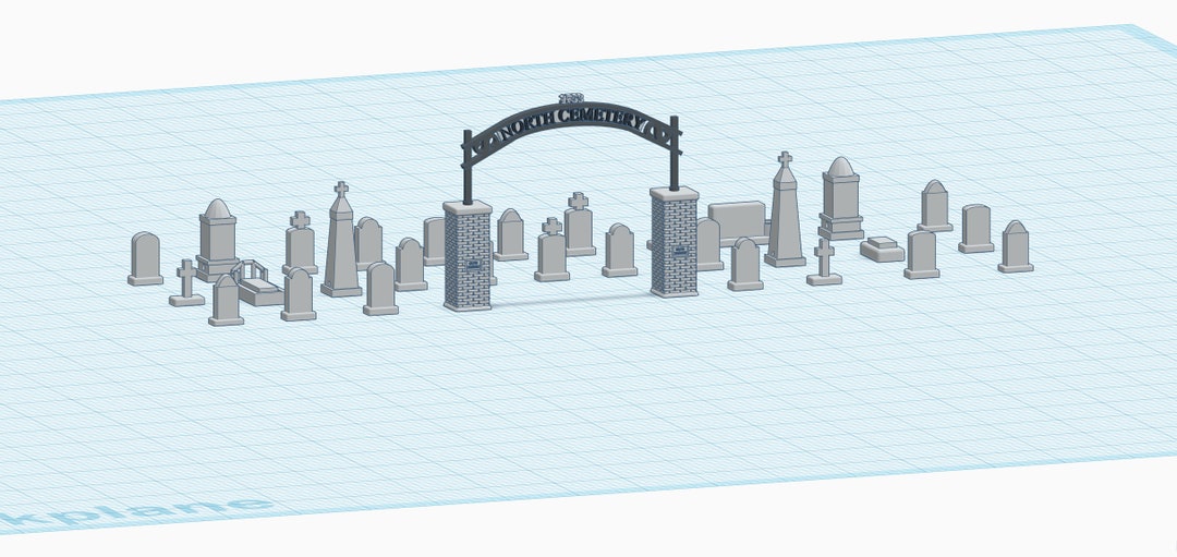 N Scale Cemetery for Model Train Layout - Etsy