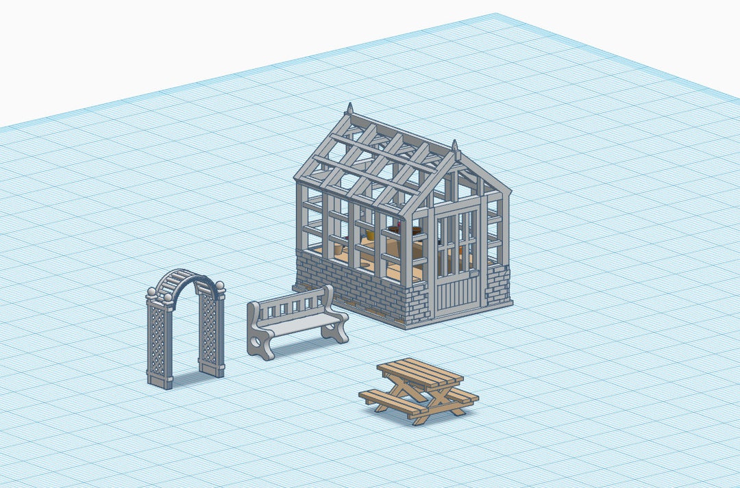 HO Scale Garden Accessories for Model Train Layout - Etsy