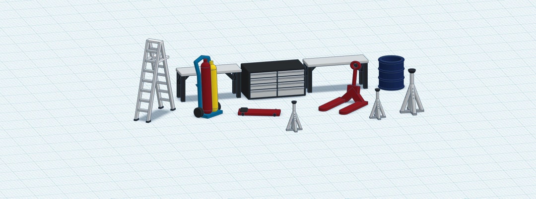 HO Scale Shop Equipment for Model Train Layout - Etsy