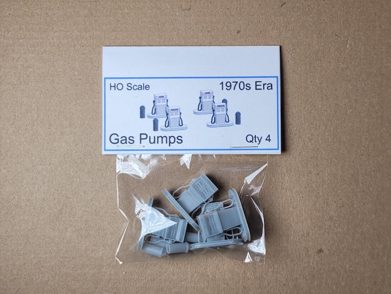 HO Scale Gas Pumps & Garbage Cans for Model Train Layout - Etsy