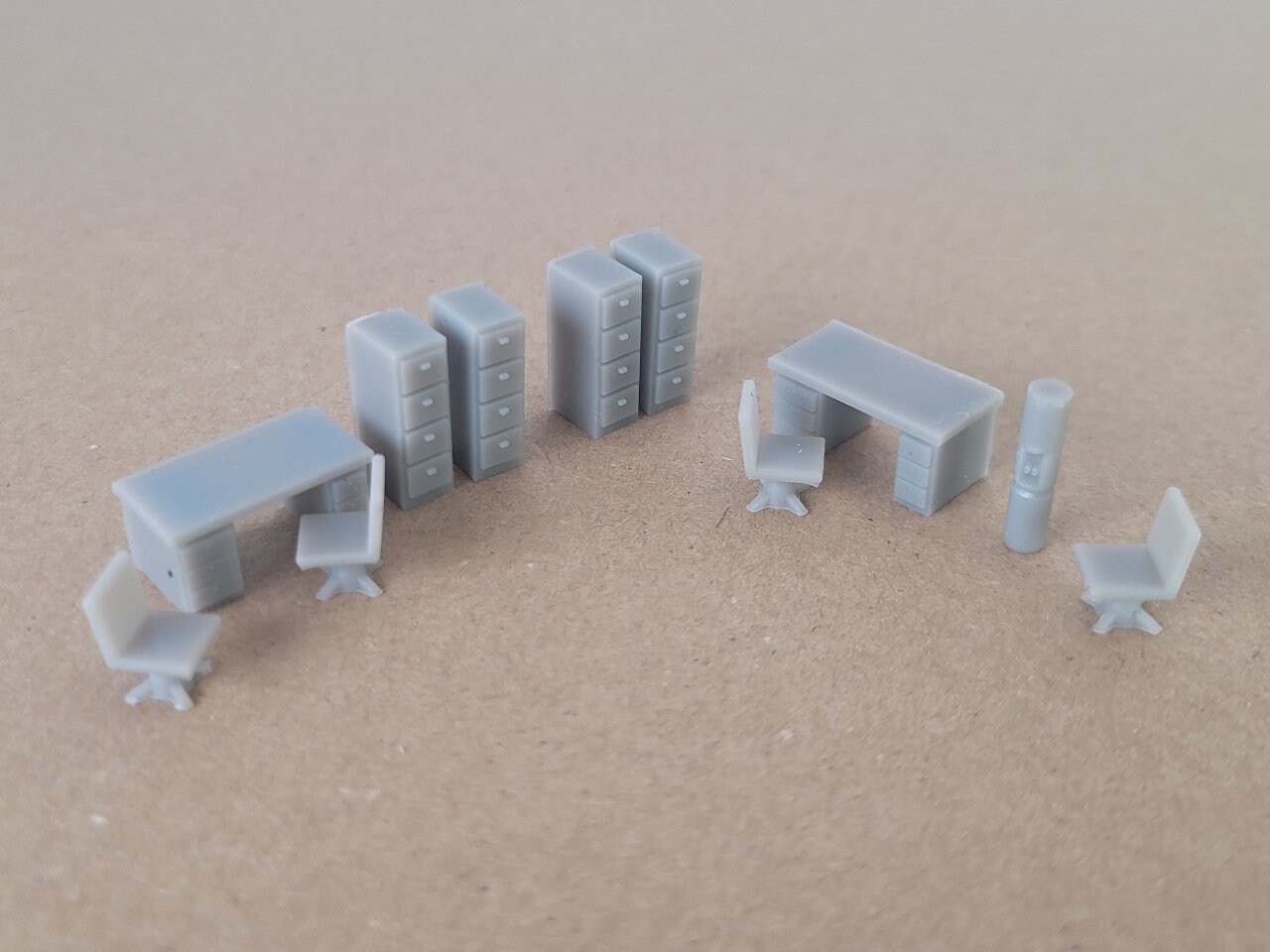 HO Scale Office Furniture for Model Train Layout - Etsy