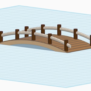 HO Scale Golf Cart / Foot Bridge for Model Train Layout - Etsy