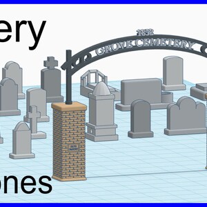 HO Scale Cemetery for Model Train Layout - Etsy