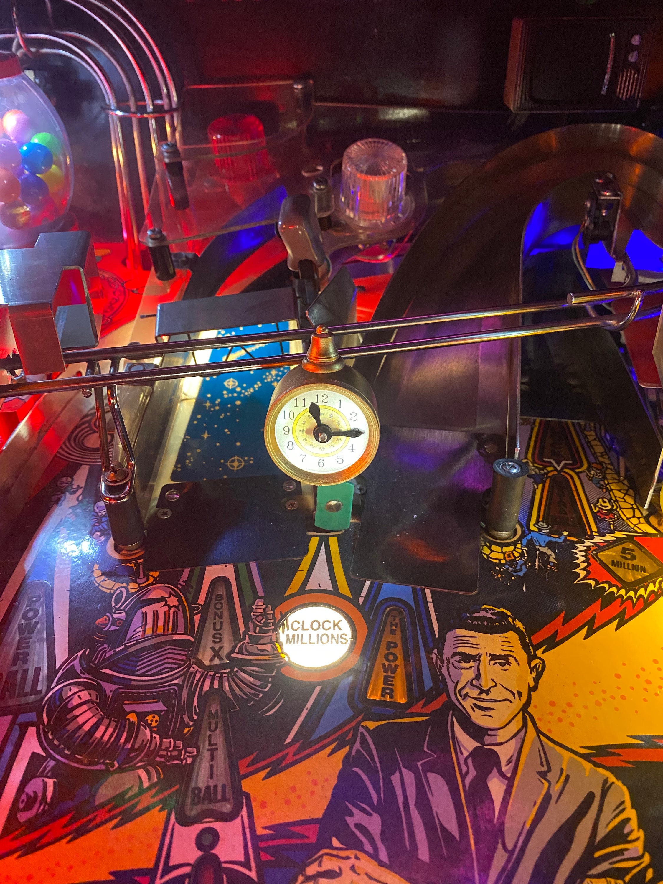 Twilight Zone Pinball Clock Millions Mod (WITH MOVING DIAL!) - Etsy