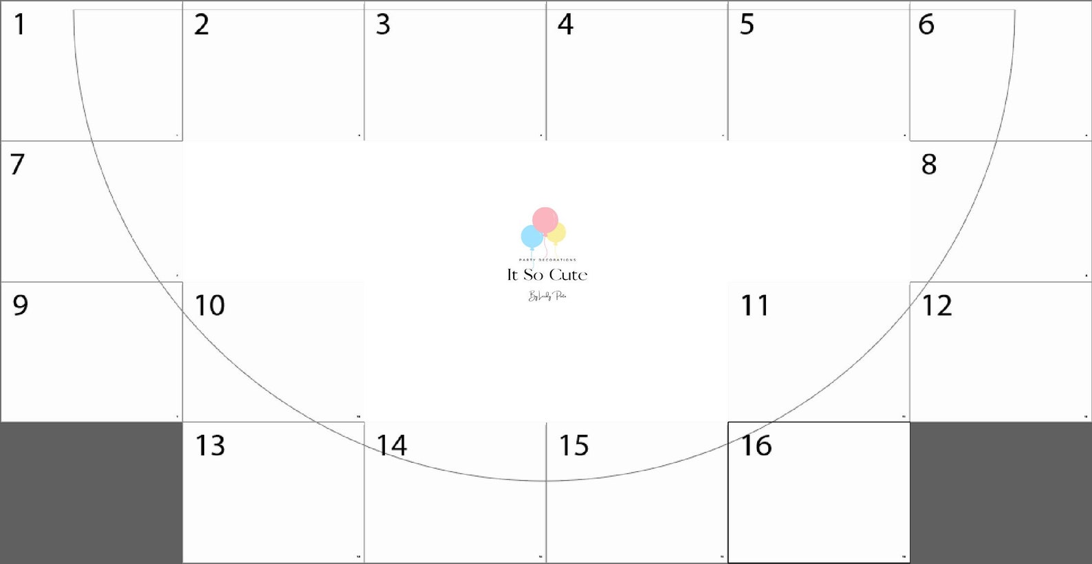 5ft Moon and Clouds Digital Template for Building Backdrops for Party ...